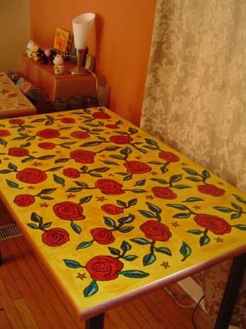 turn ugly old tables into work of art - IKEA Hackers