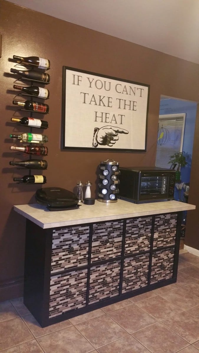 Expedit/Lekman/Linnmon custom kitchen countertop & storage - IKEA Hackers