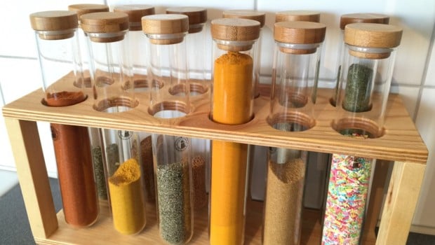 RIMFORSA Kitchen chemistry - DIY glass tube holder - IKEA Hackers ...