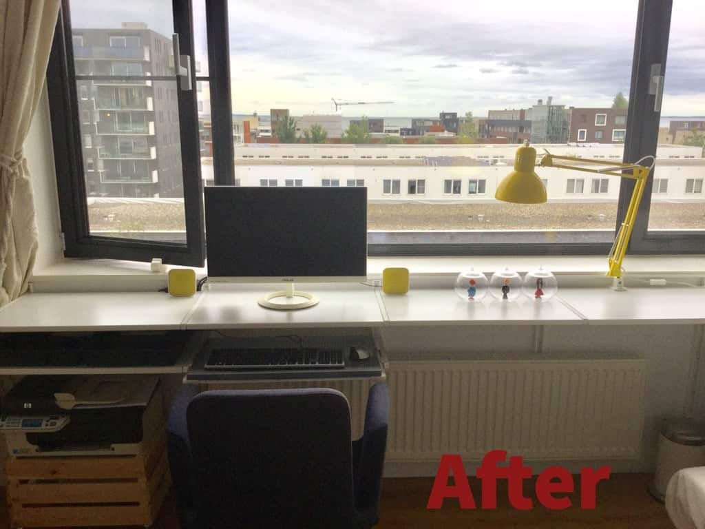 ALGOT desk with extendable desktop and keyboard tray - IKEA Hackers