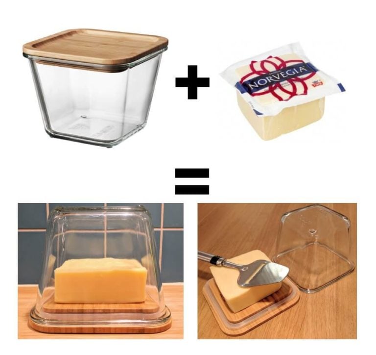 Cheese Cloche that looks good in the fridge and out - IKEA Hackers