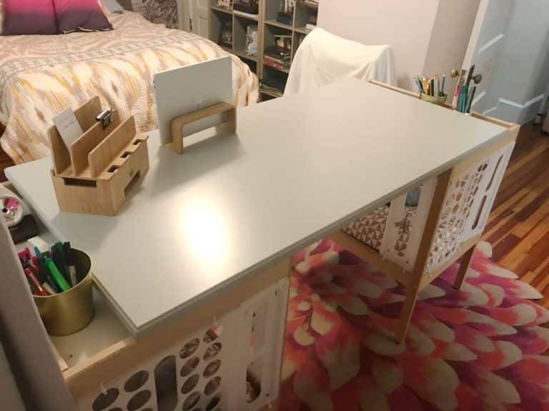 Build your own Double Dog Crate with WFH Desk - IKEA Hackers